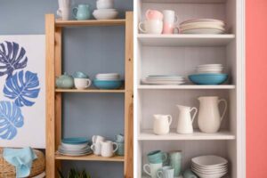 How To Decorate Shelves In Kitchen
